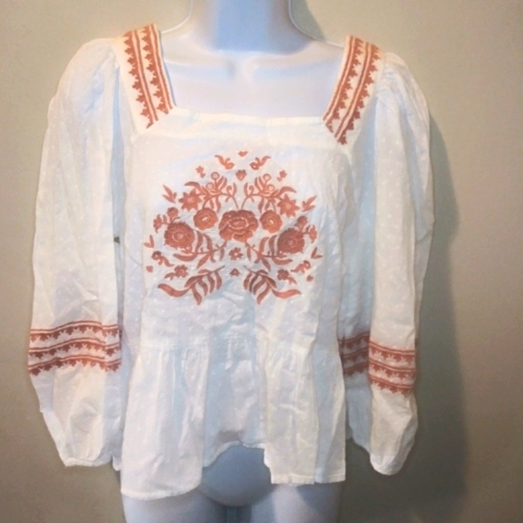 Universal Thread | Tops | Universal Thread Romatic Boho Whiteterracotta ...